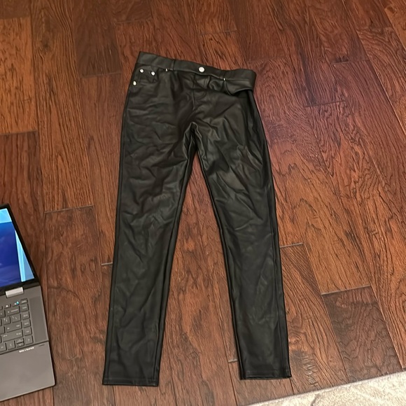 Pants & Jumpsuits | Fake Leather Pants Fleece Lined | Poshmark